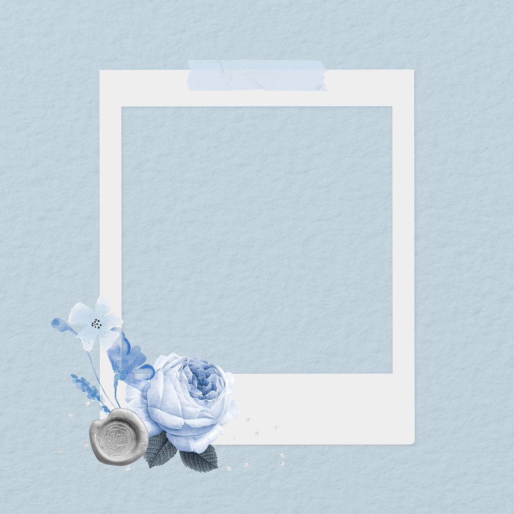 Winter rose instant film frame | Premium Photo - rawpixel