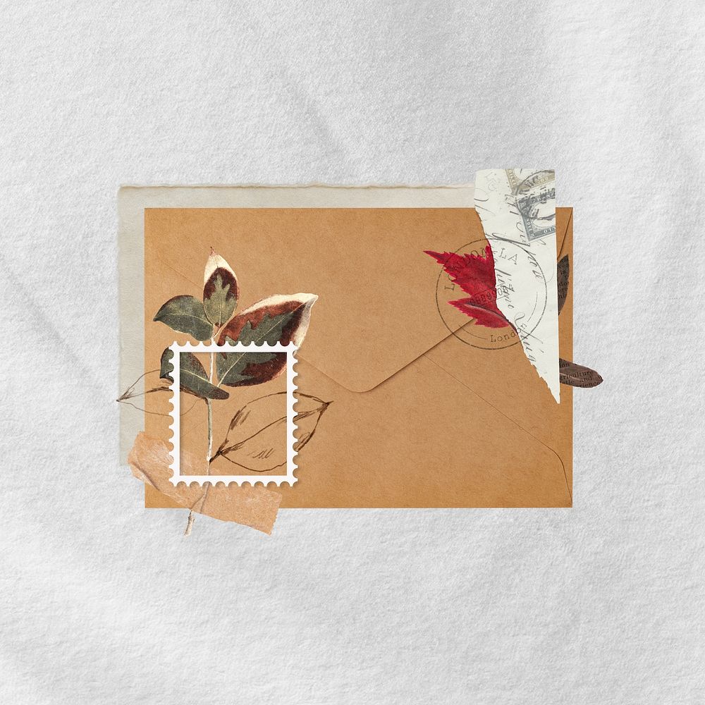 Autumn letter, aesthetic paper collage | Premium Photo - rawpixel