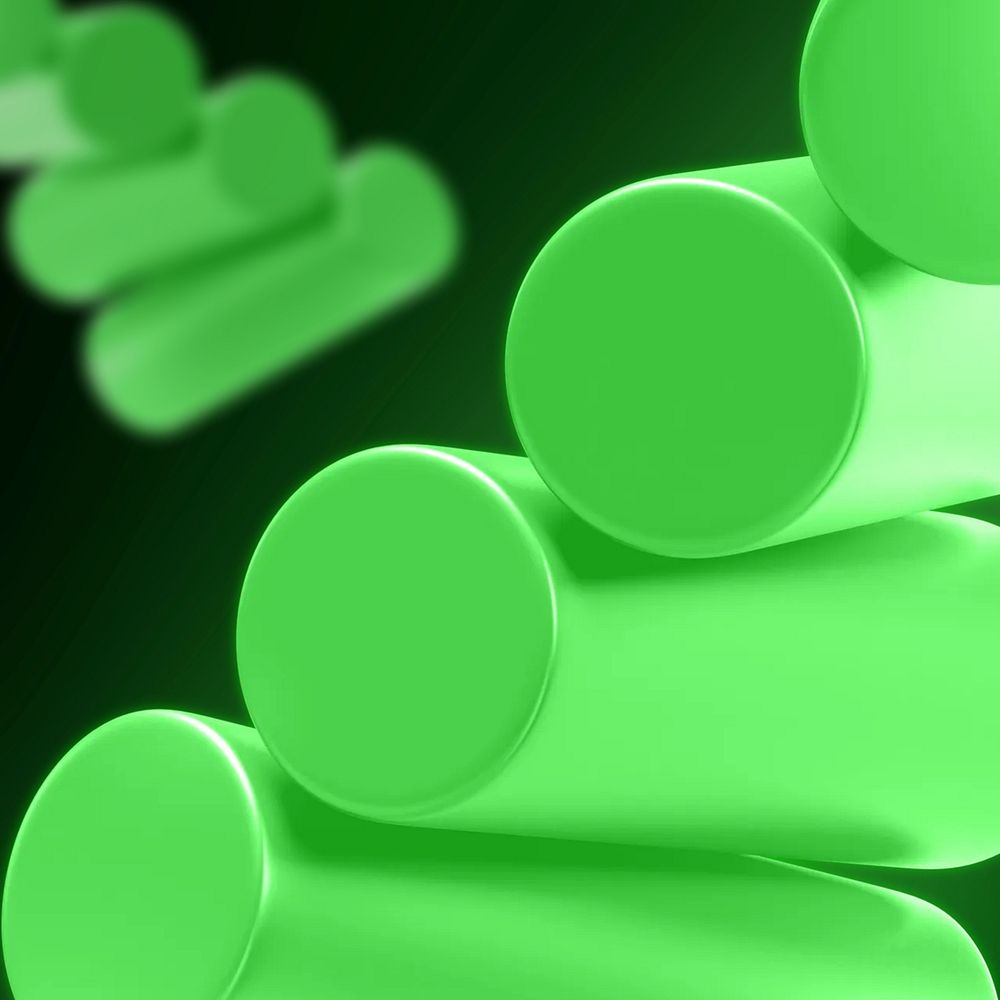 Geometric green cylinders background | Premium Photo - rawpixel