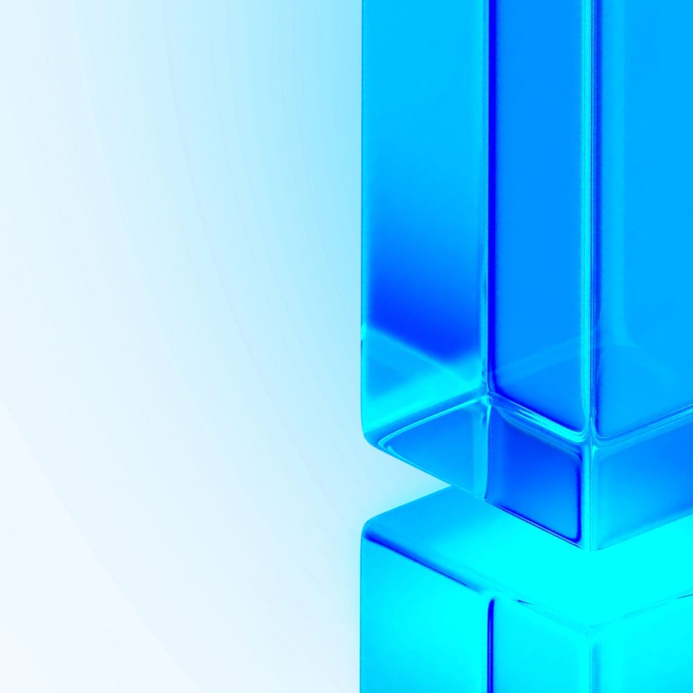 Blue glass pillars background | Premium Photo - rawpixel