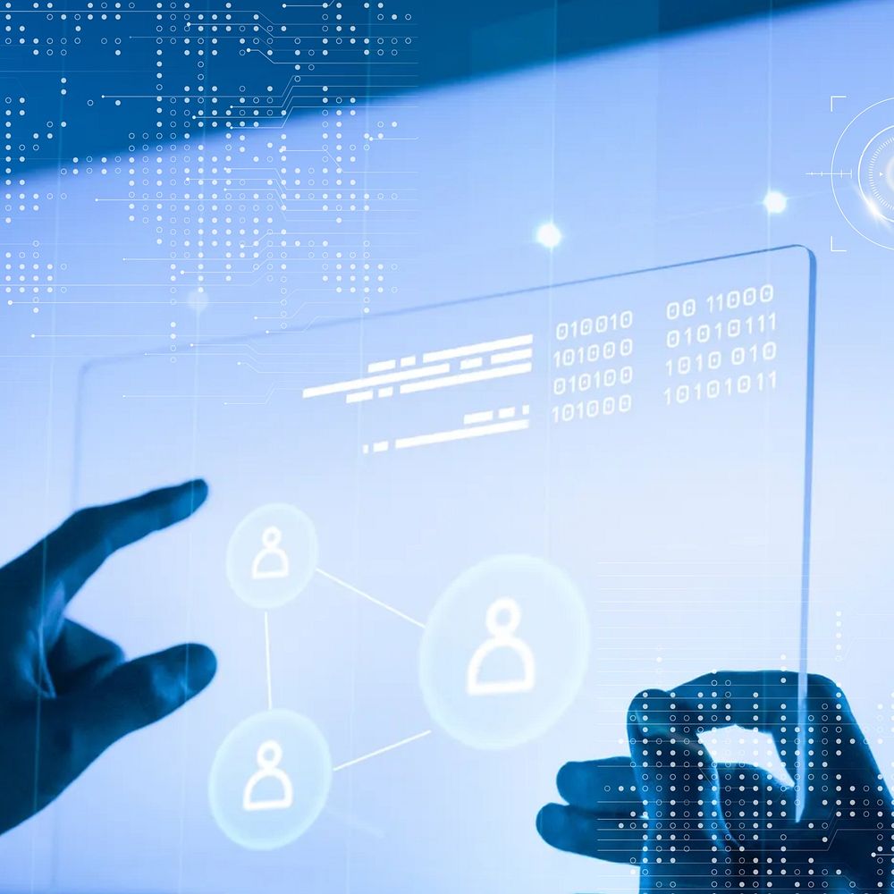 Business technology, man using virtual | Premium Photo - rawpixel