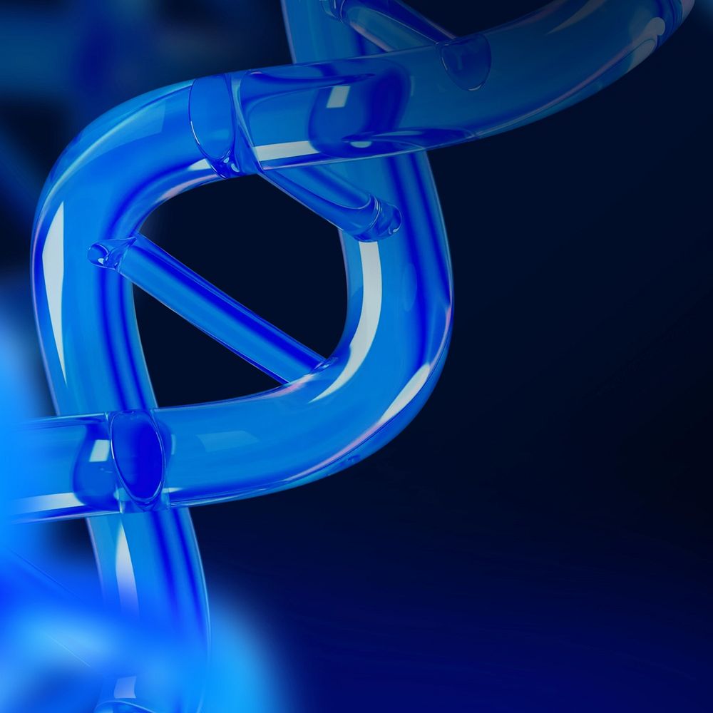 3D blue science background, DNA | Premium Photo - rawpixel