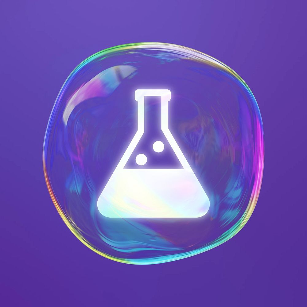 Bubble flask, digital remix | Premium Photo - rawpixel
