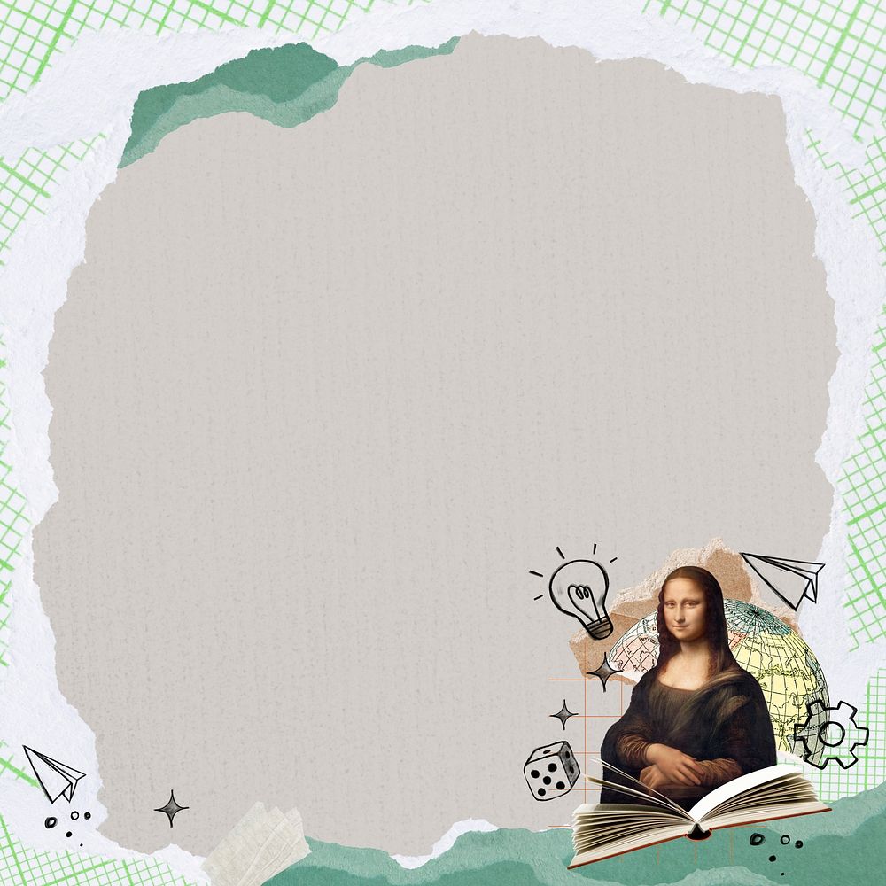 Mona Lisa ripped paper background | Premium Photo - rawpixel