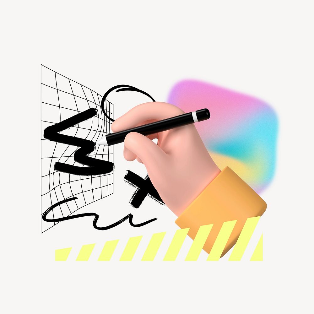 3D drawing hand, creative pastel | Premium Photo - rawpixel