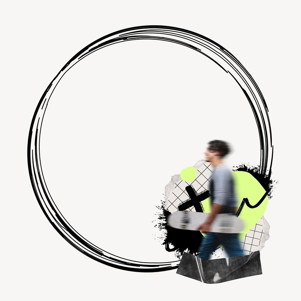 Aesthetic round frame, lifestyle collage | Premium Photo - rawpixel