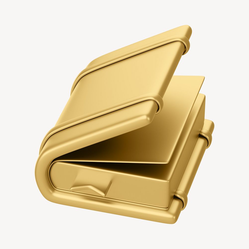 Gold book, 3D education illustration | Premium Photo - rawpixel