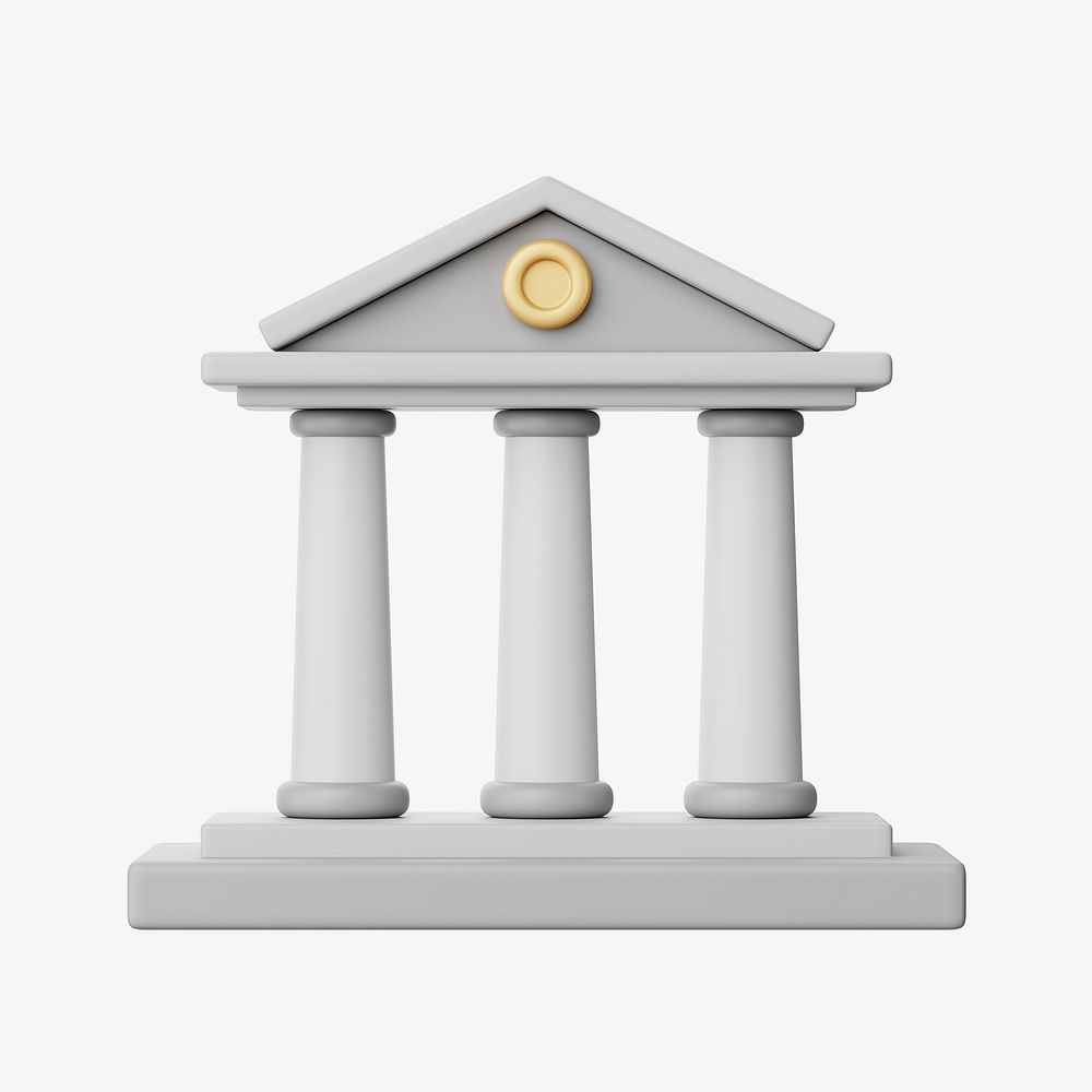 Gray courthouse building, 3D architecture | Premium Photo - rawpixel