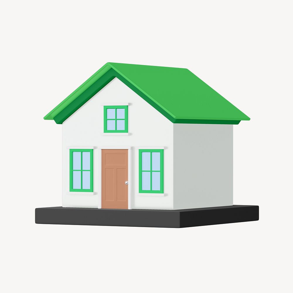 Simple house model, 3D rendering | Premium Photo - rawpixel