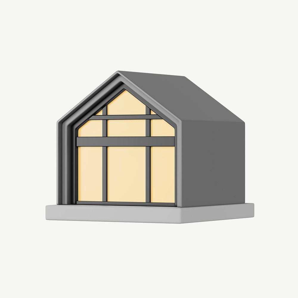 Simple house model, 3D rendering | Premium PSD - rawpixel