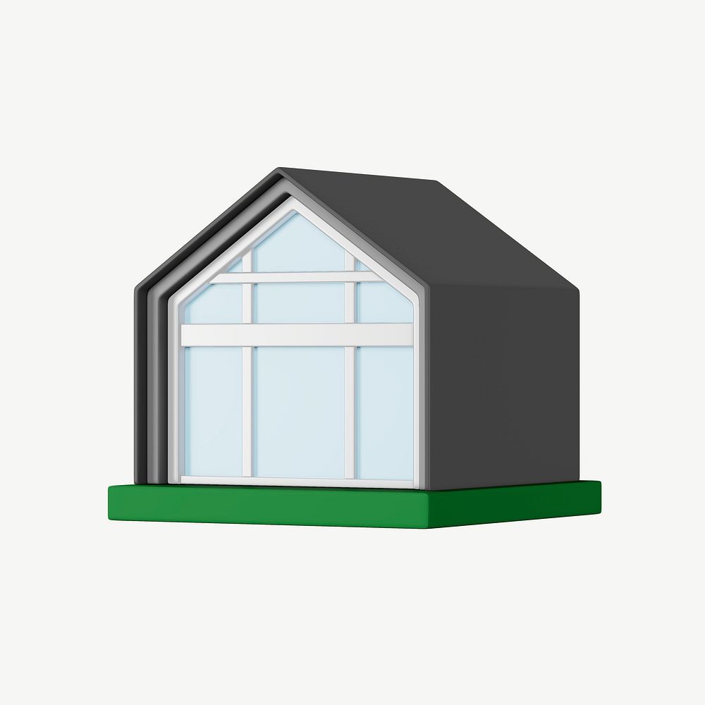 Simple house model, 3D rendering | Premium PSD - rawpixel