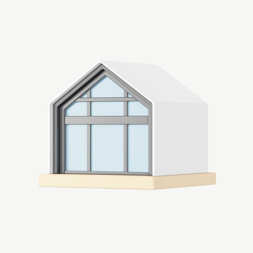 Simple house model, 3D rendering | Premium PSD - rawpixel