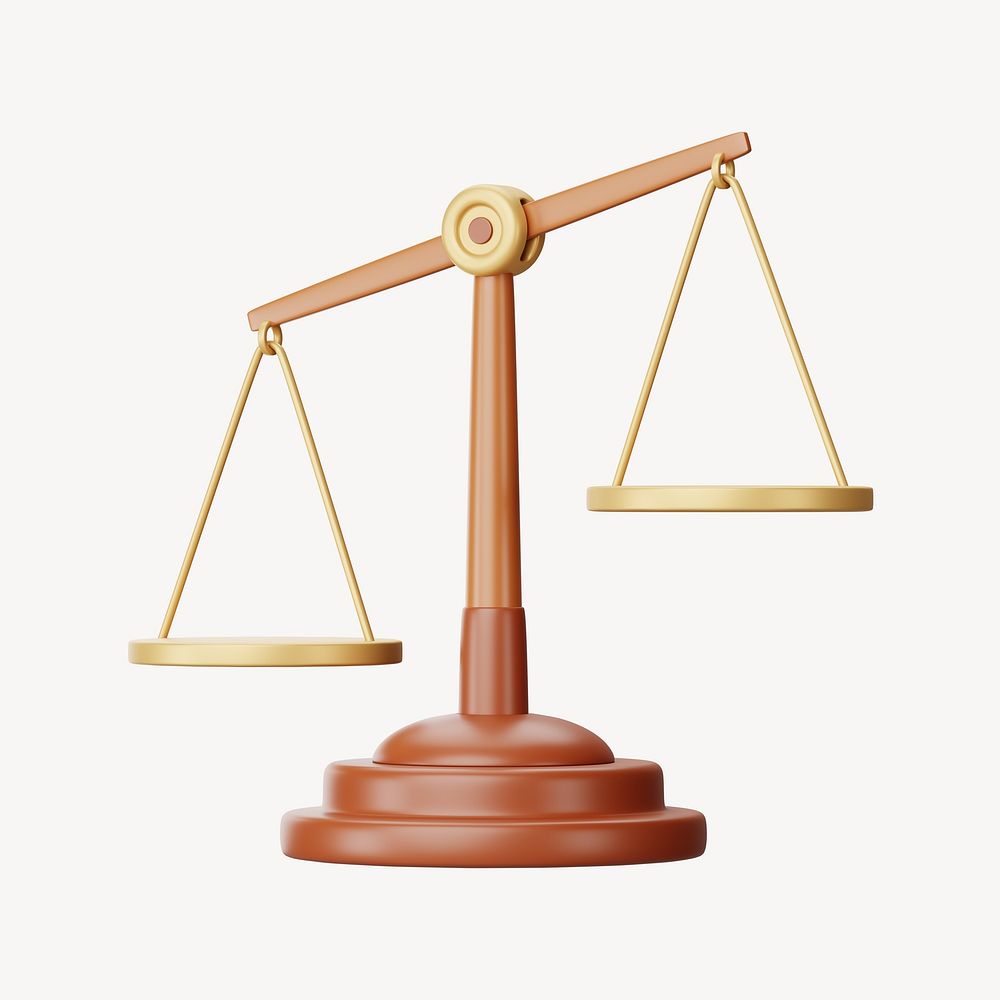Scale Justice, 3D law illustration | Premium Photo - rawpixel