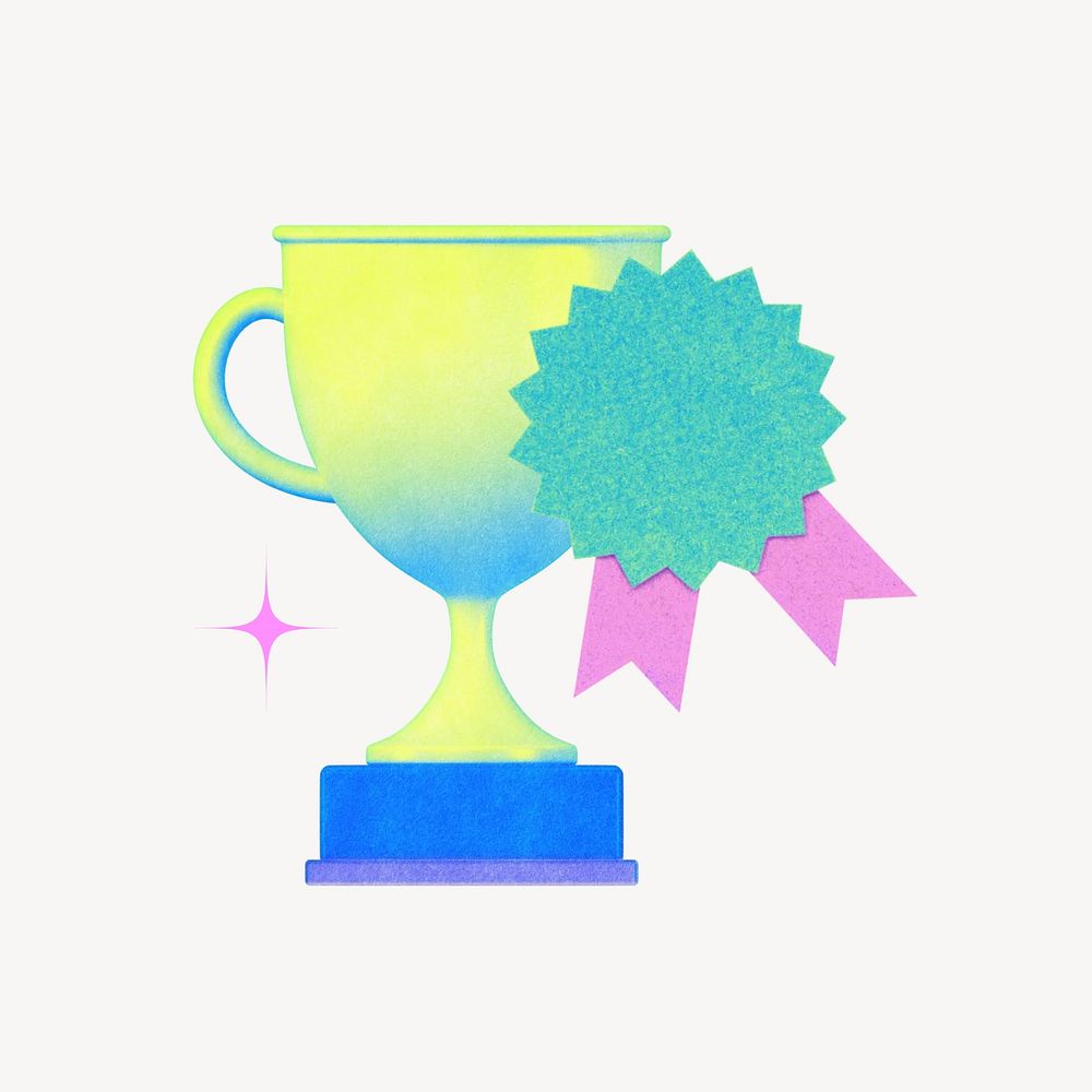 Gradient trophy, success collage remix | Premium Photo - rawpixel