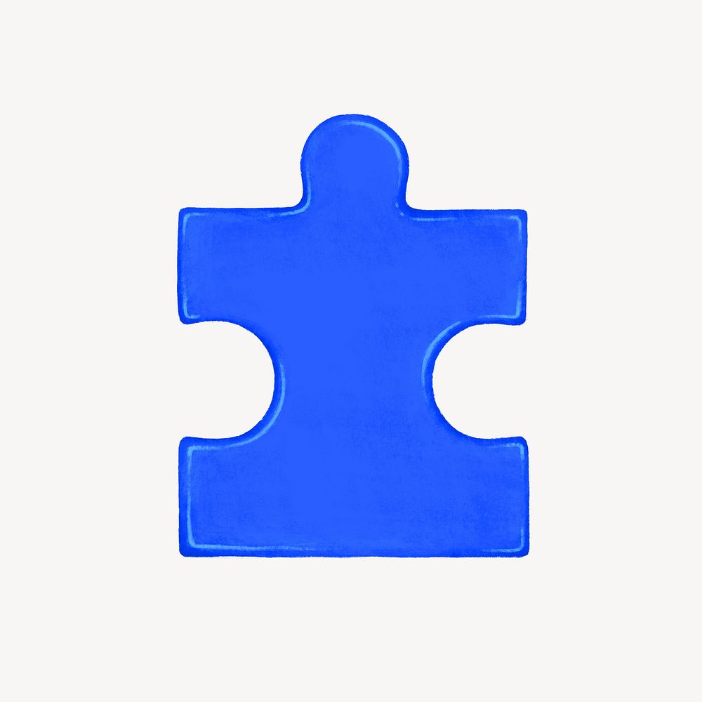 Blue jigsaw puzzle element graphic | Premium Photo - rawpixel