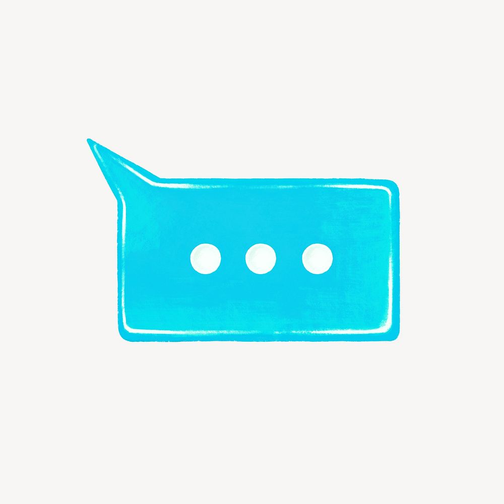 Chat typing speech bubble element | Premium Photo - rawpixel