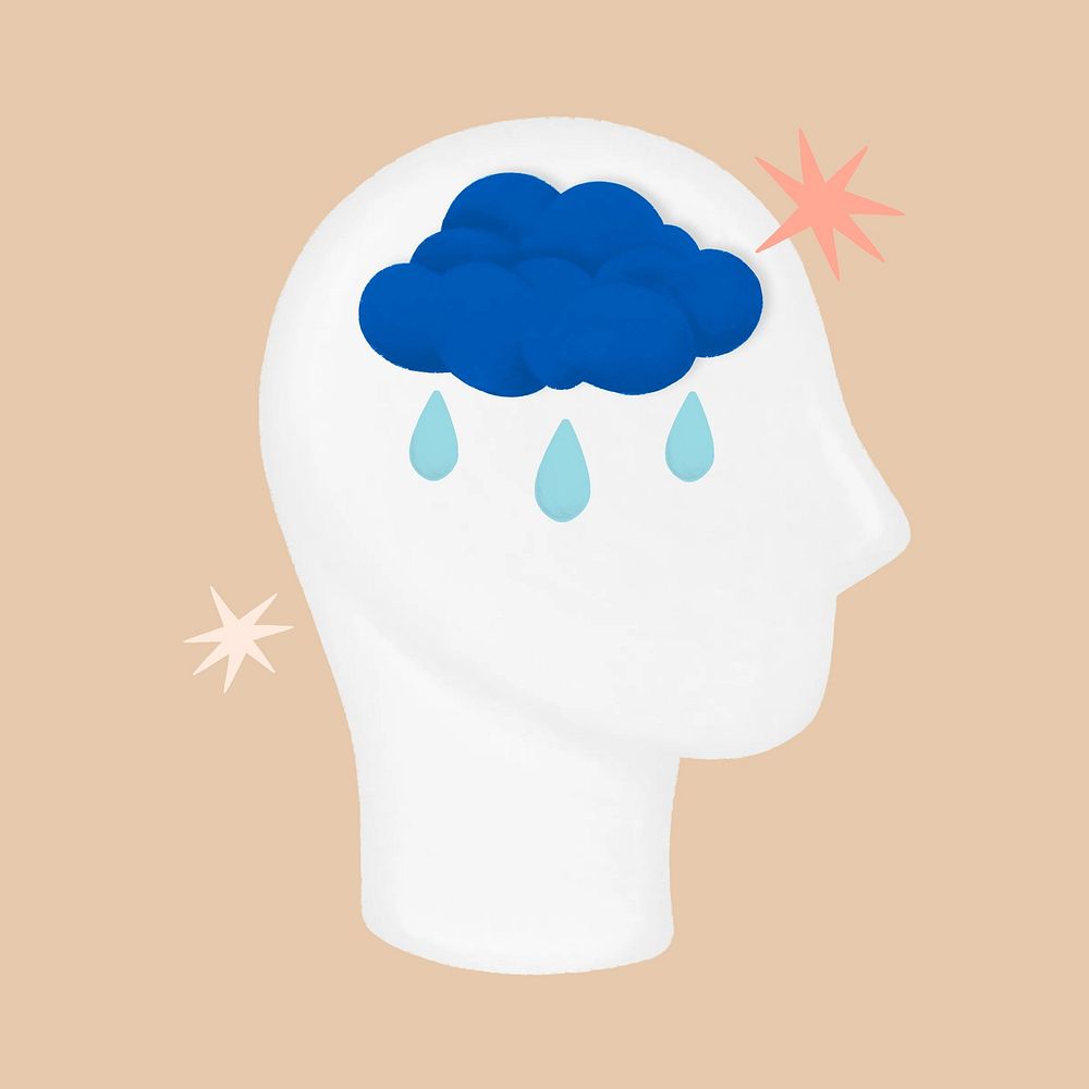 Clouded head, mental health remix | Free Photo Illustration - rawpixel