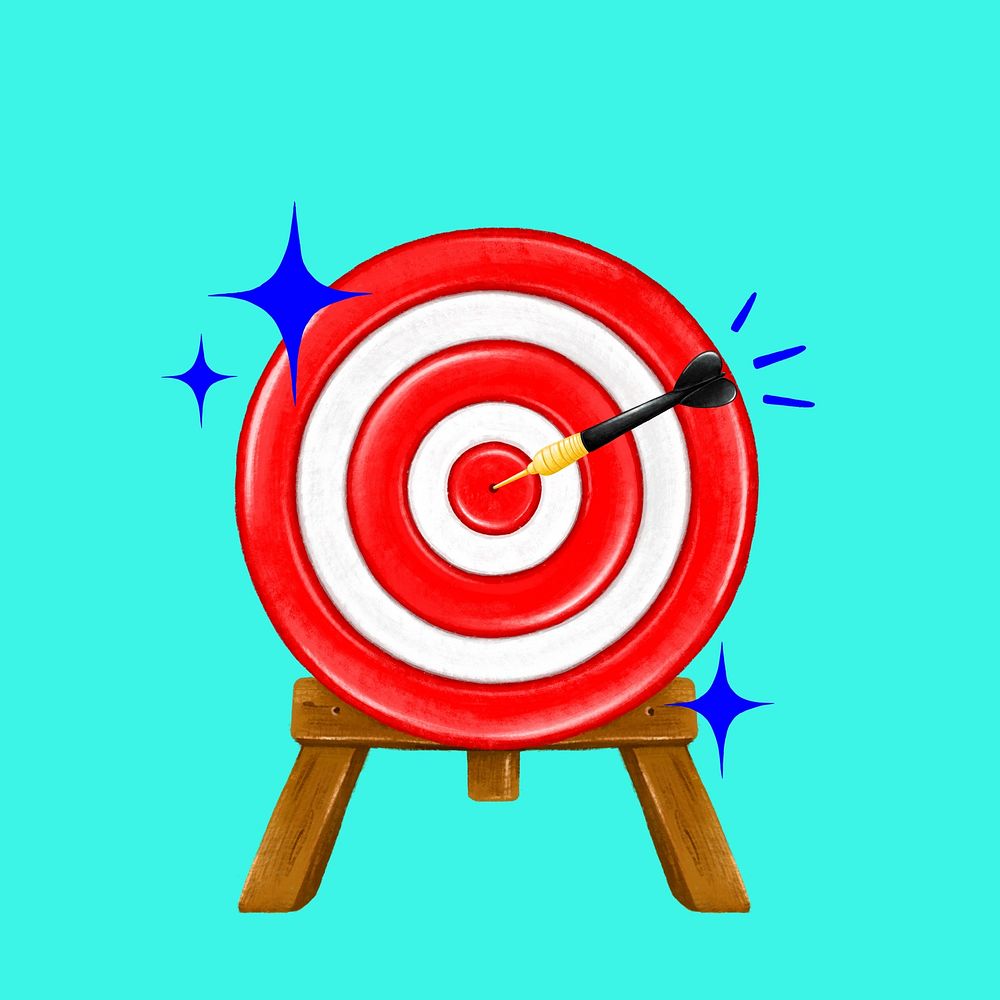 Bullseye target arrow illustration | Premium Photo Illustration - rawpixel