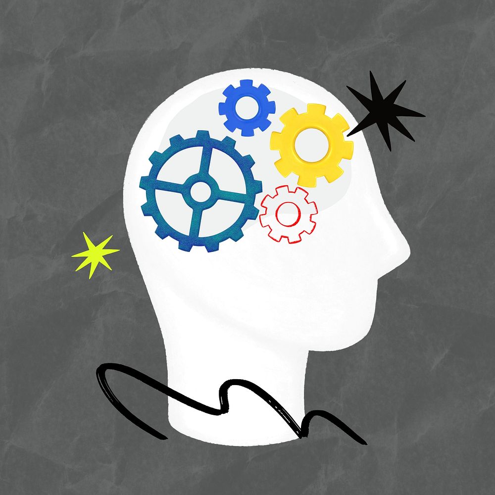 Cogwheel head, business remix | Premium Photo Illustration - rawpixel