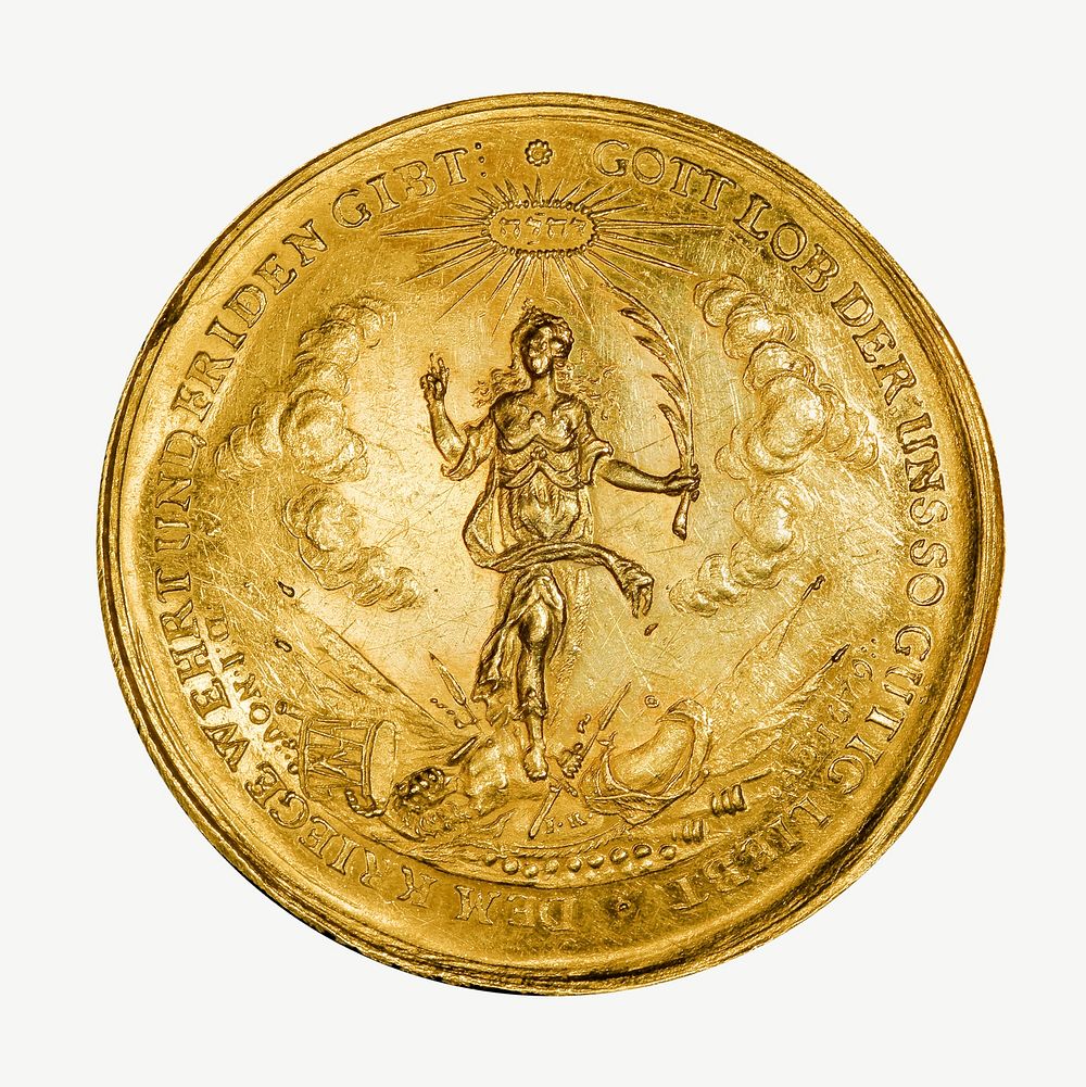 Vintage gold coin isolated graphic | Premium PSD - rawpixel