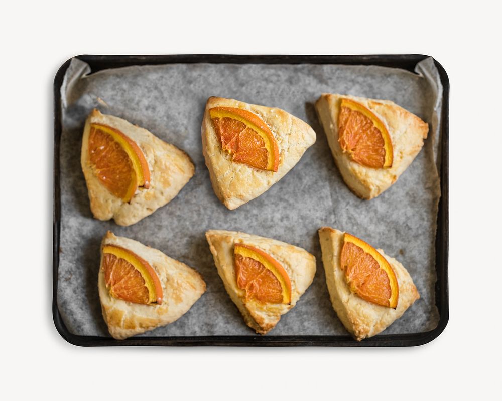 Orange scone, isolated design | Free Photo - rawpixel