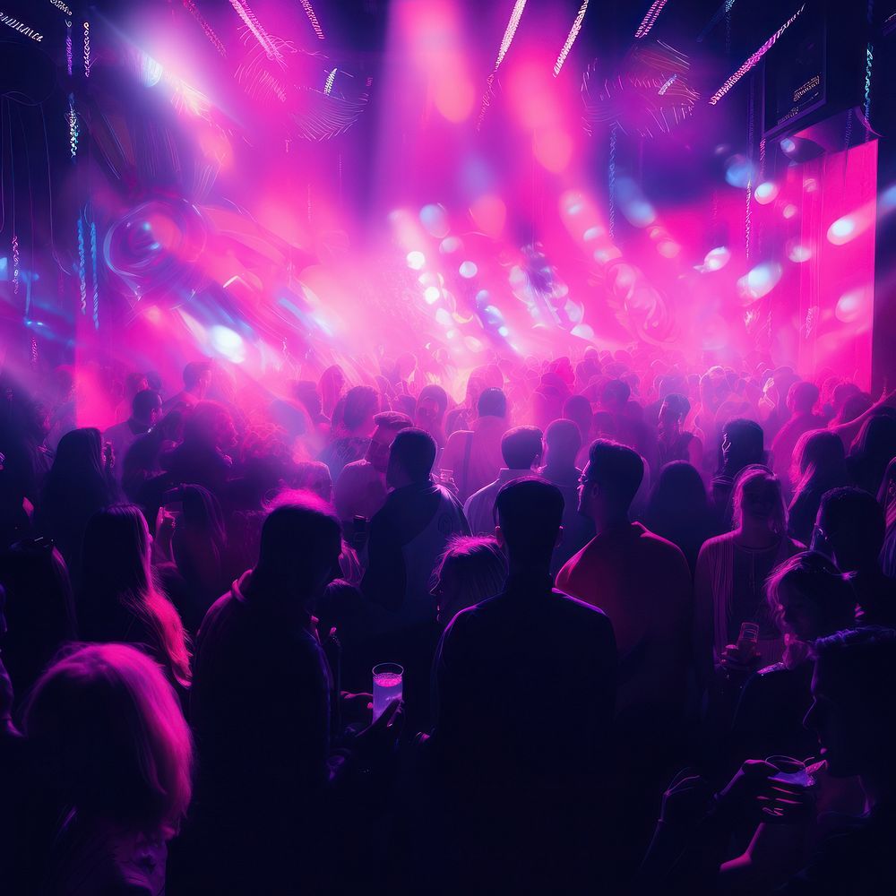Nightlife nightclub concert purple. | Premium Photo Illustration - rawpixel