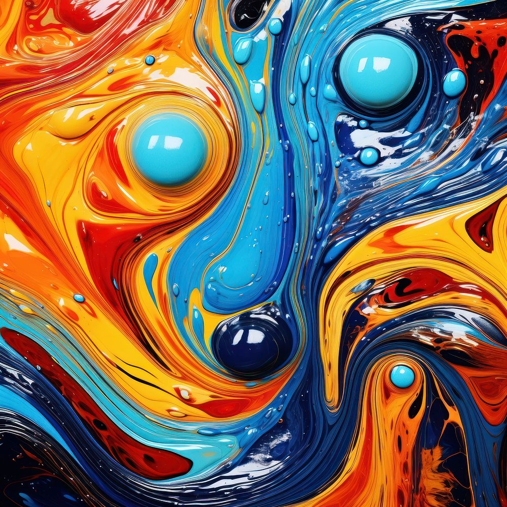 Liquid paint abstract psychedelic swirl | Free Photo - rawpixel
