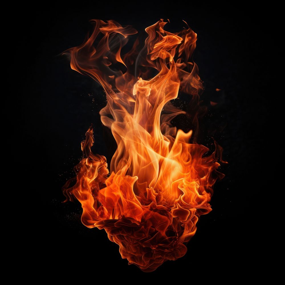 Fire bonfire black background explosion. | Free Photo - rawpixel