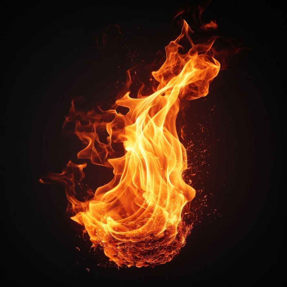 Flame spark bonfire illuminated exploding. | Premium Photo - rawpixel