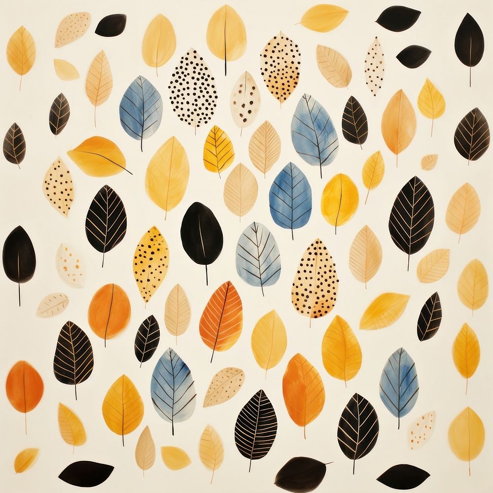 Pattern art leaves plant. | Premium Photo Illustration - rawpixel