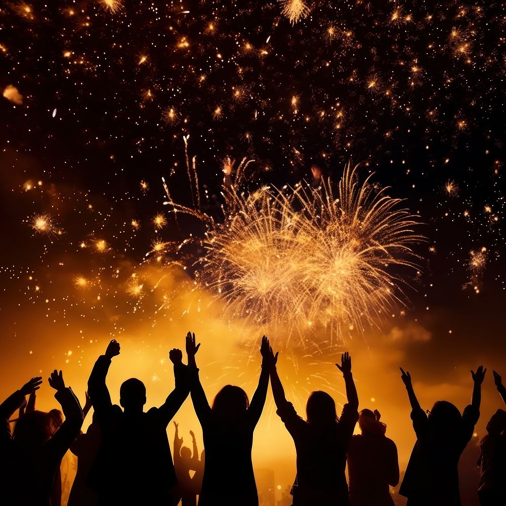 Fireworks music festiva confetti night. | Free Photo - rawpixel