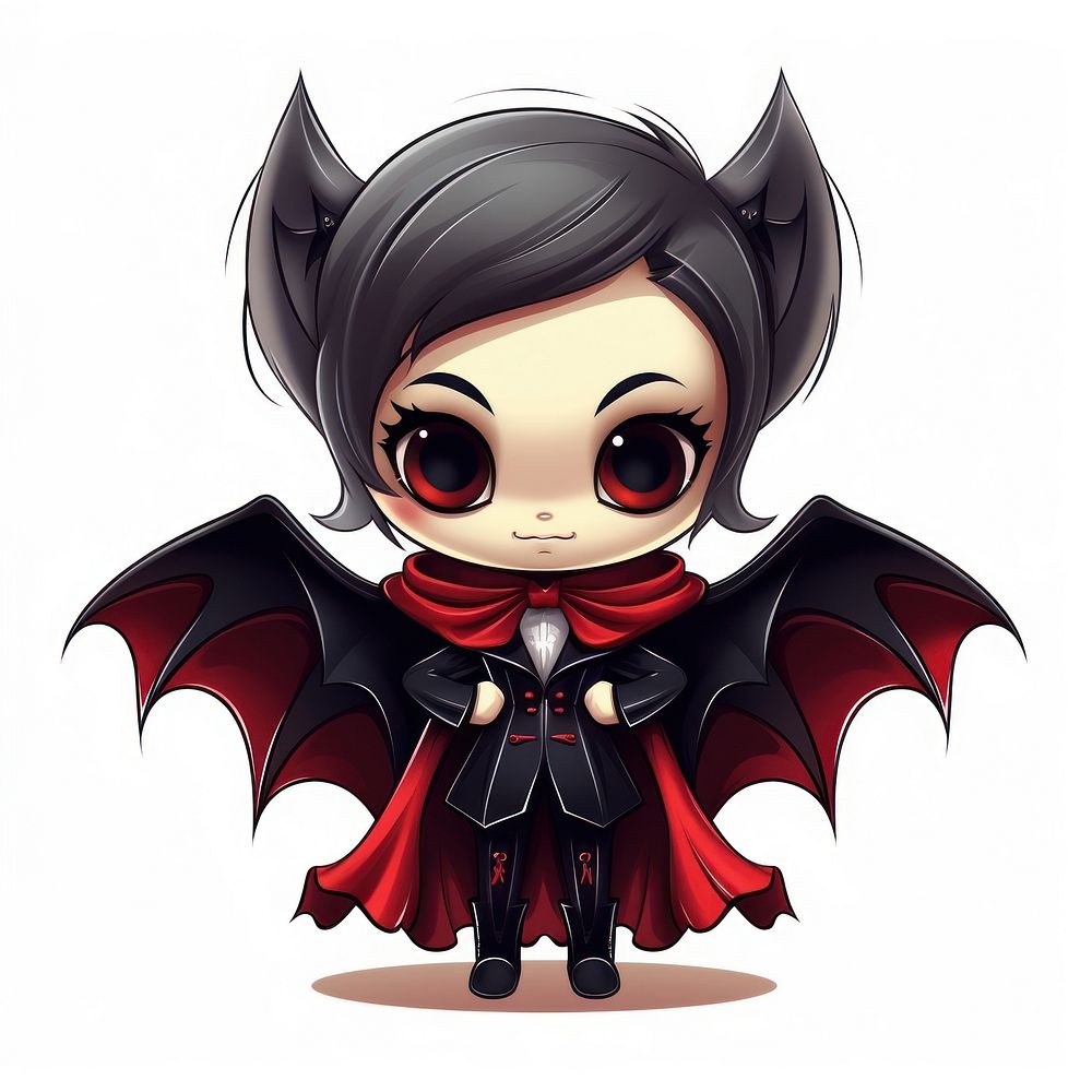 Cute vampire halloween representation publication | Free Photo ...