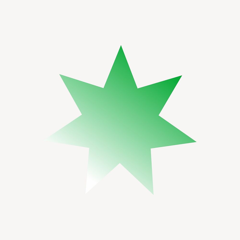 Gradient green starburst vector | Premium Vector - rawpixel