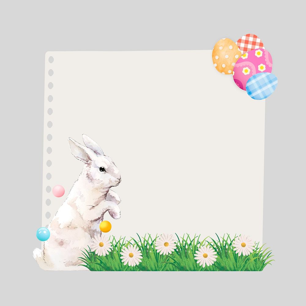 Easter bunny, note paper remix | Free Photo Illustration - rawpixel