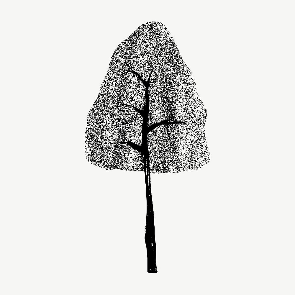 Pine tree doodle collage element | Premium PSD - rawpixel