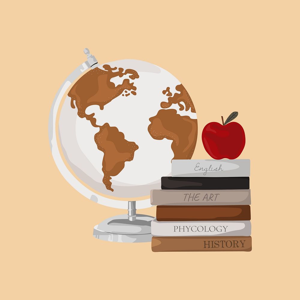 Study abroad, aesthetic illustration, design | Free Photo Illustration ...