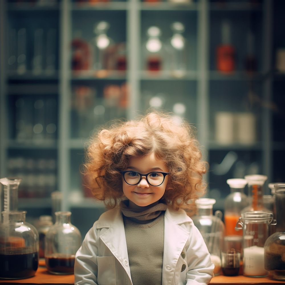 Scientist portrait glasses photo. AI | Free Photo - rawpixel