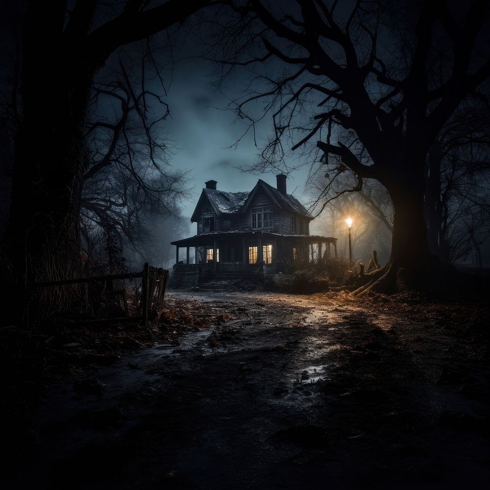 Old house night architecture building | Premium Photo - rawpixel