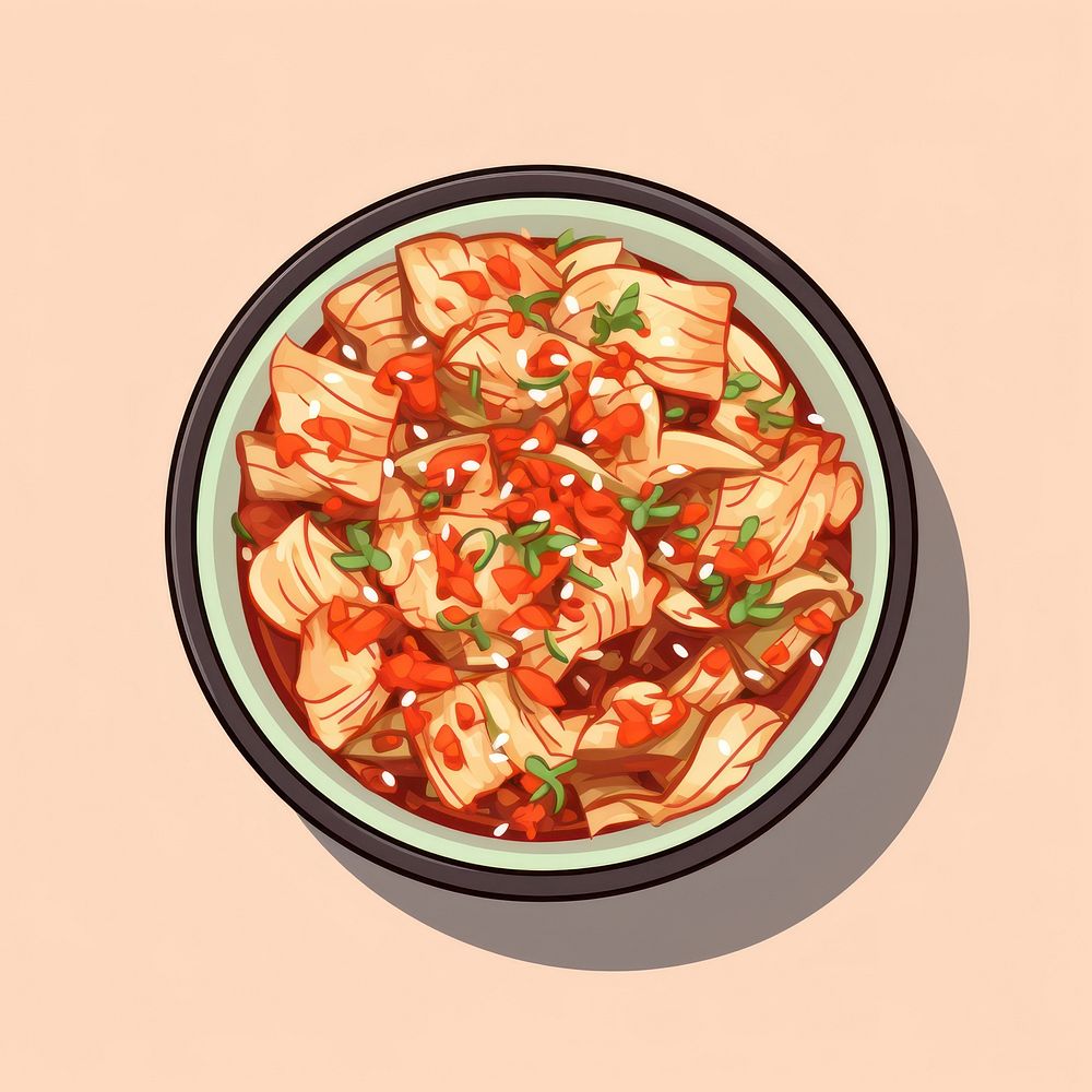Kimchi food plate meal. AI | Free Photo Illustration - rawpixel