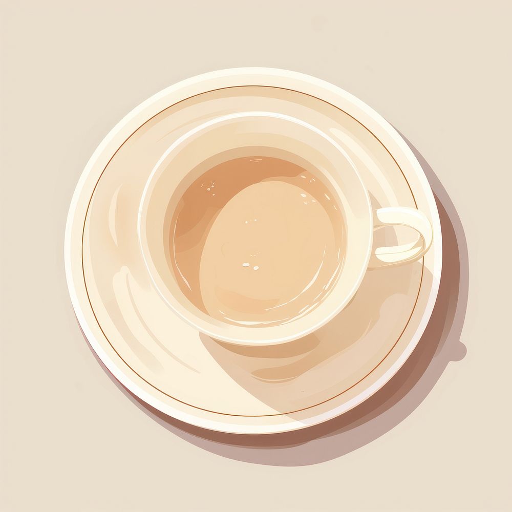 English tea cup saucer coffee. | Free Photo Illustration - rawpixel