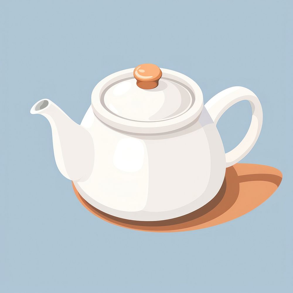 Tea pot ceramic teapot refreshment. | Free Photo Illustration - rawpixel