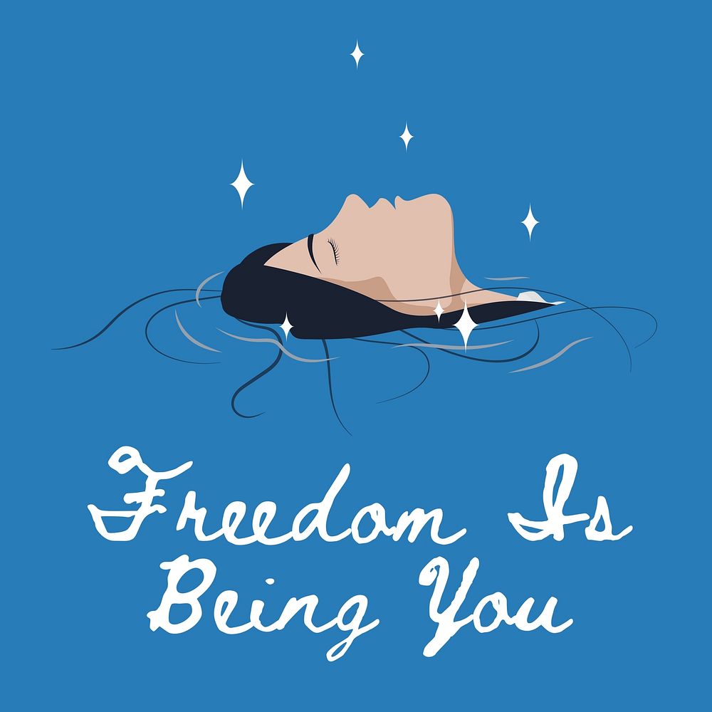 Freedom quote Instagram post template | Free Photo - rawpixel