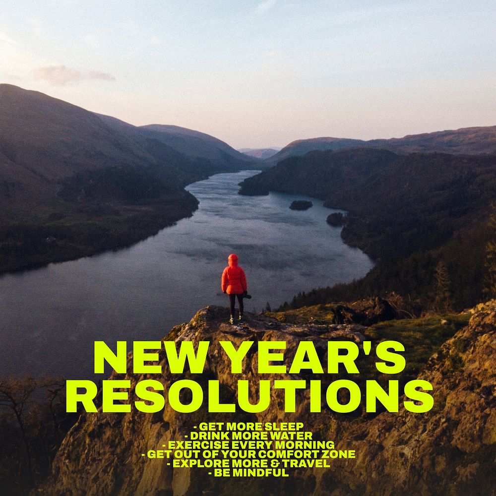 New year resolutions Instagram post | Free Photo - rawpixel
