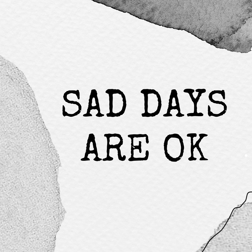 Sad day ok Instagram post | Free Photo - rawpixel
