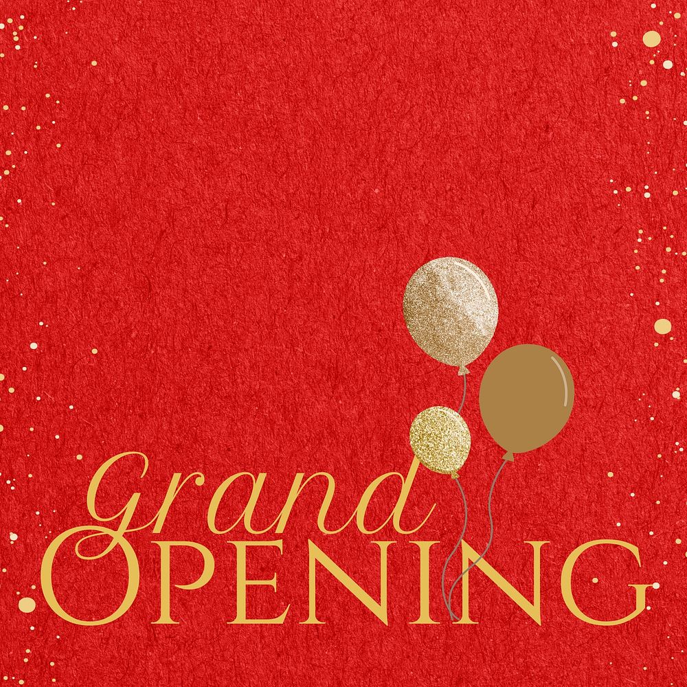 Grand opening Instagram post template | Free Photo - rawpixel