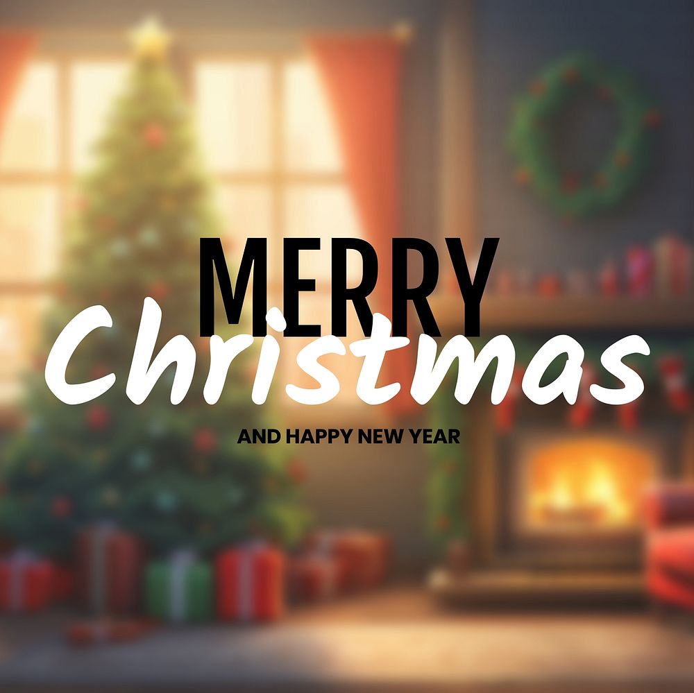 Merry Christmas Instagram post template | Free Photo - rawpixel