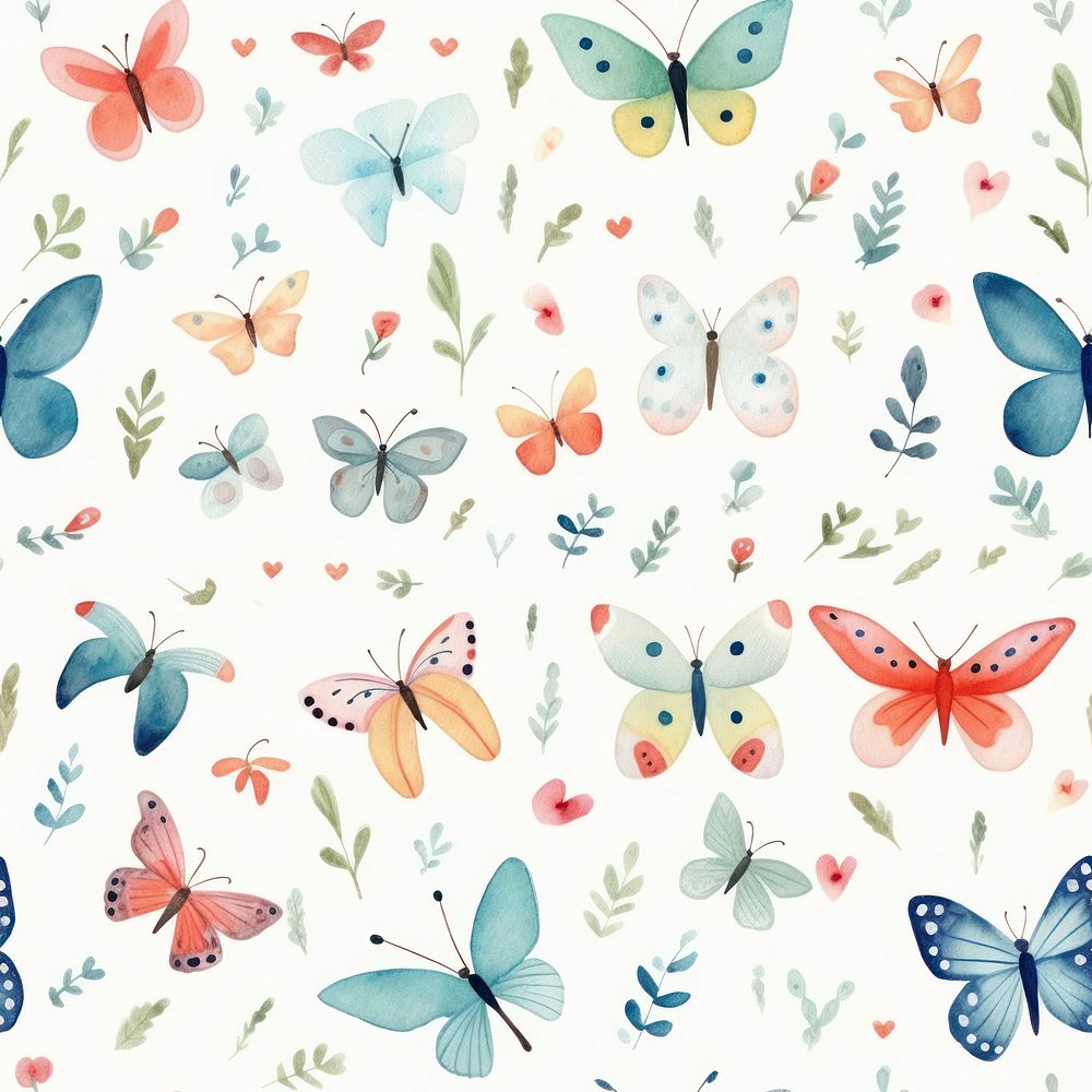 Butterfly pattern backgrounds wallpaper. AI | Free Photo Illustration ...