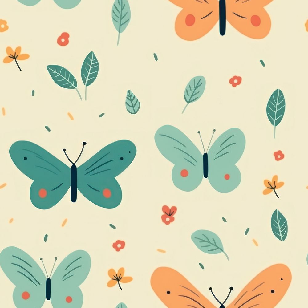 Smiling butterfly pattern backgrounds animal | Free Photo Illustration ...