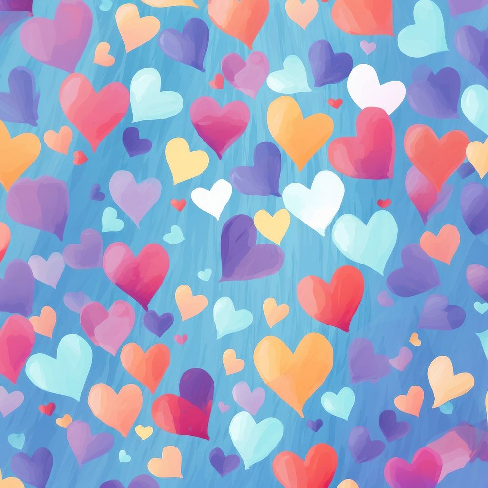 Colorful heart pattern backgrounds creativity. | Premium Photo ...