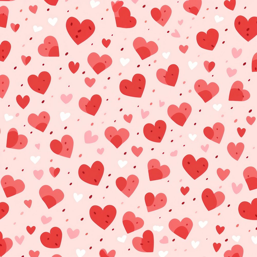 Red heart pattern backgrounds petal. | Premium Photo Illustration ...